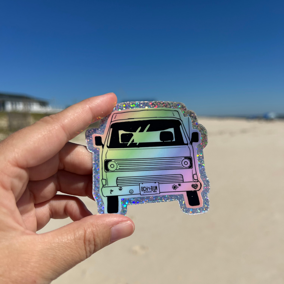 Glitter Beach Van Sticker – Vitamin Sea
